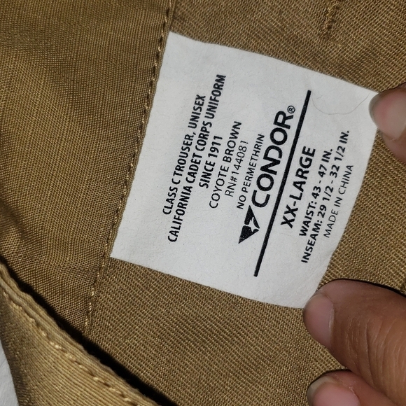 Condor | Pants | Condor Cadet Class C Uniform Pants Coyote Brown Color ...